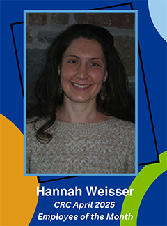 Weisser Recognized as April 2025 Employee of the Month | Cooperative Response Center, Inc.